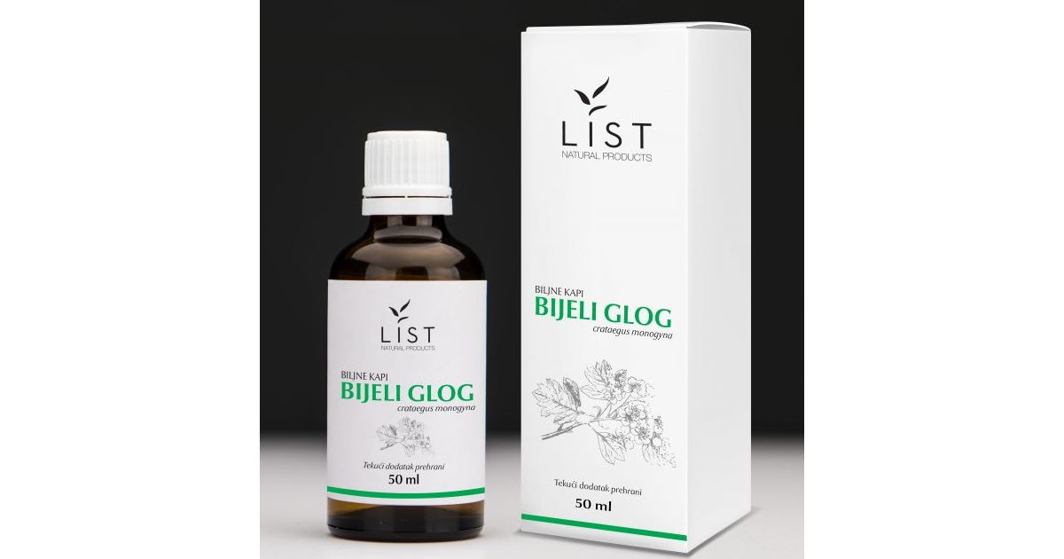 BIJELI GLOG - biljne kapi | Prirodna kozmetika